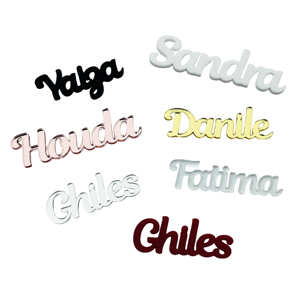 20Pcs-Personalized-Name-Tag-Acrylic-Customized-Different-Name-Tags-20 ...