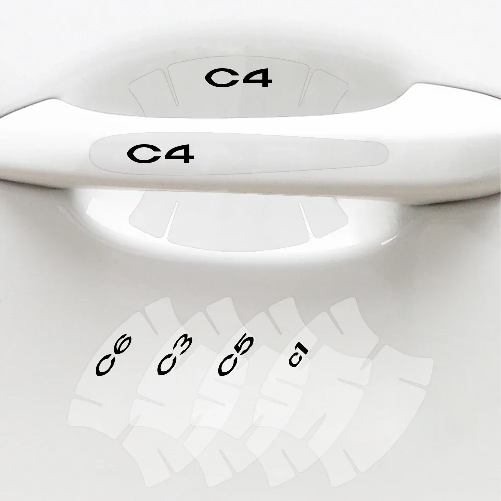 Pegatina-transparente-para-manija-de-puerta-Exterior-de-coche-Protector ...