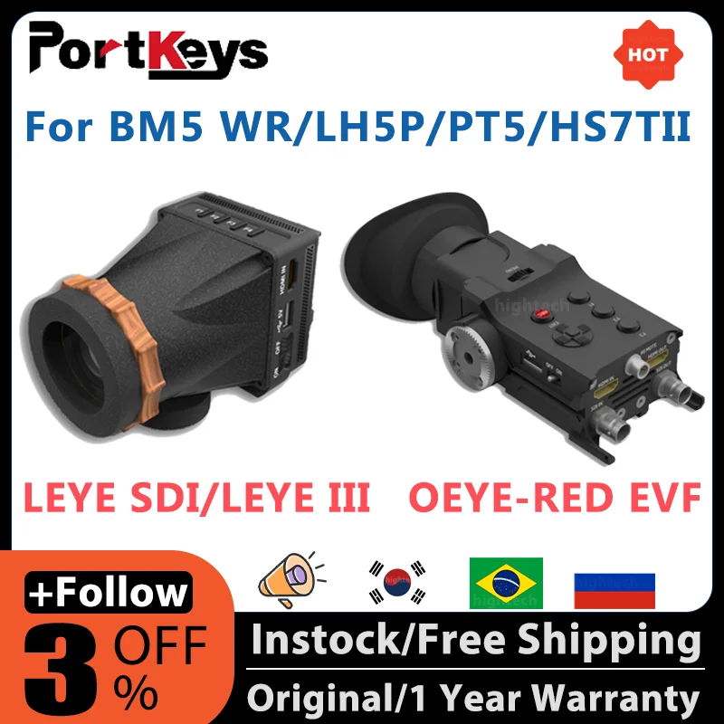 Portkeys Leye Sdi 4k Electronic Portable Viewfinder 1440 X 900 Luma Waveform Peaking With 2.4 ...