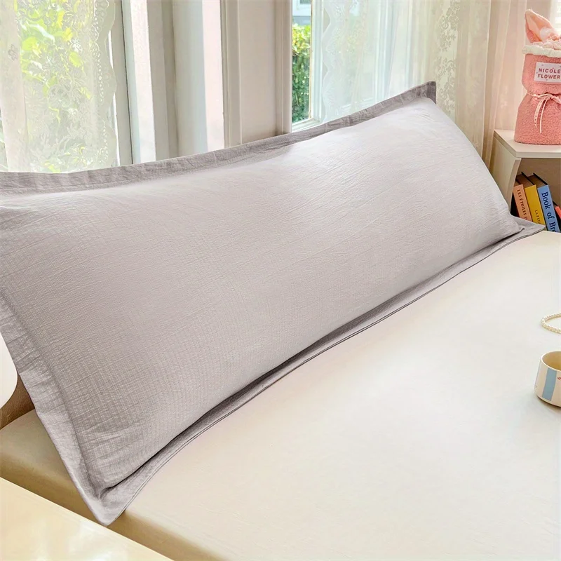 1pc Double-Layer Yarn LONG Pillowcases, Suitable for Bedroom Bedding ...