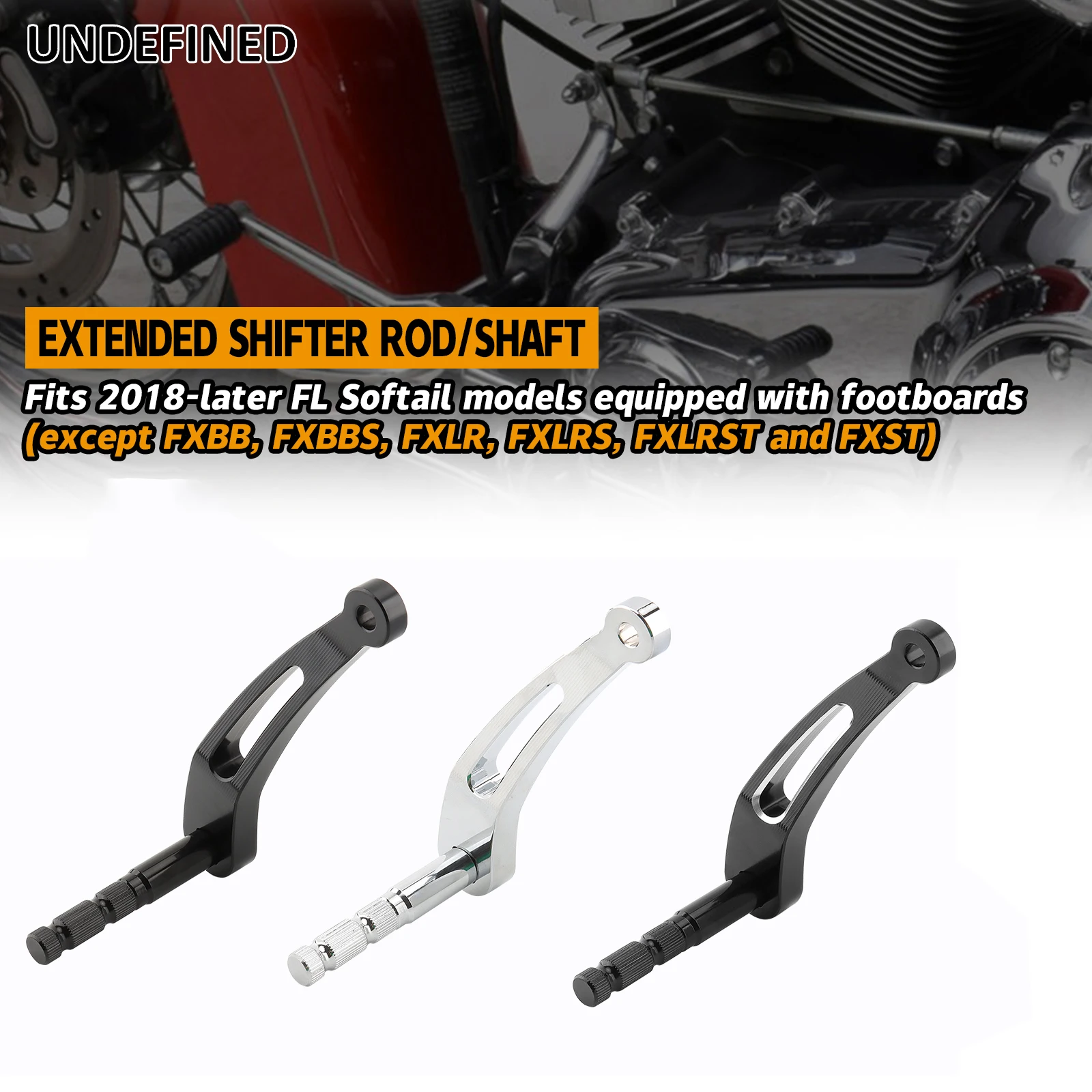 Motorcycle-Extended-Shifter-Rod-Shift-Lever-Arm-For-Harley-FL-Softail ...