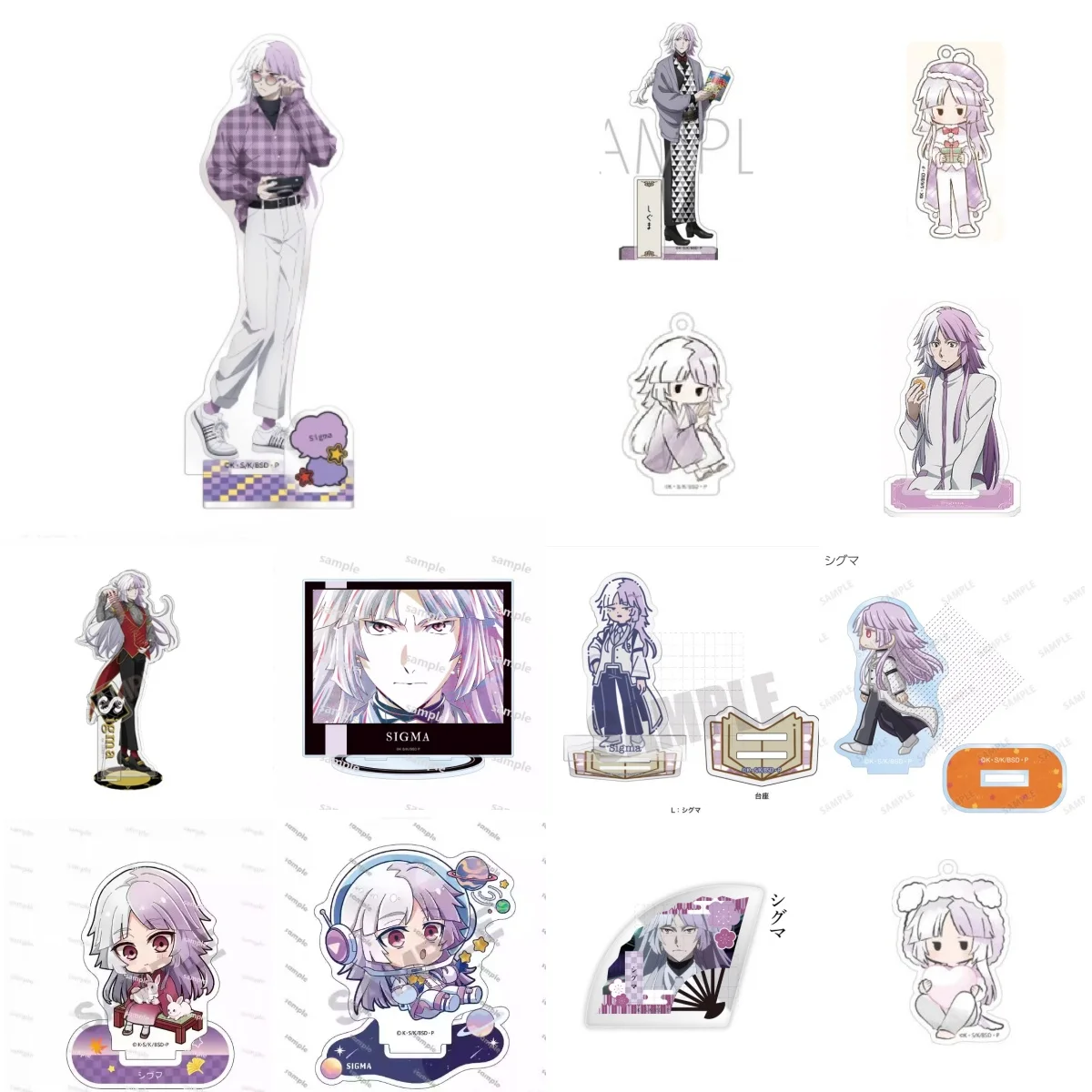 36 Styles Game BSD Sigma Acrylic Stand Figure Doll Anime Sigma BSD ...