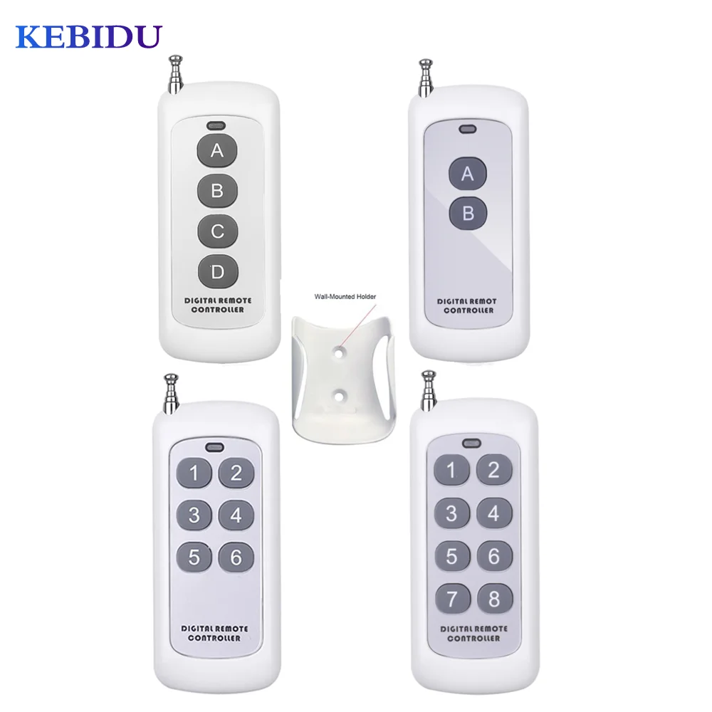 Code 1527 Rf Module Wireless 433Mhz Remote Control Learning 2/4/6/8 ...