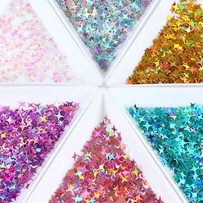 Starry Resin Sequins Shiny Four-pointed Star Glitter For Epoxy Resin ...