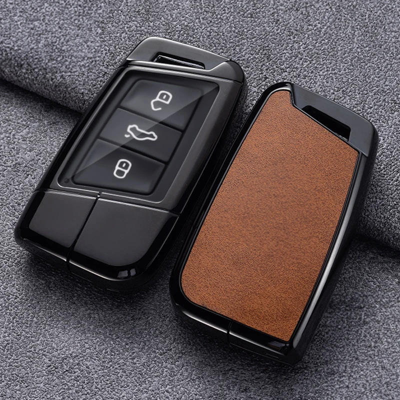 3-4-Buttons-Zinc-Alloy-Keychain-Car-Remote-Key-Case-Cover-Shell-For-VW ...