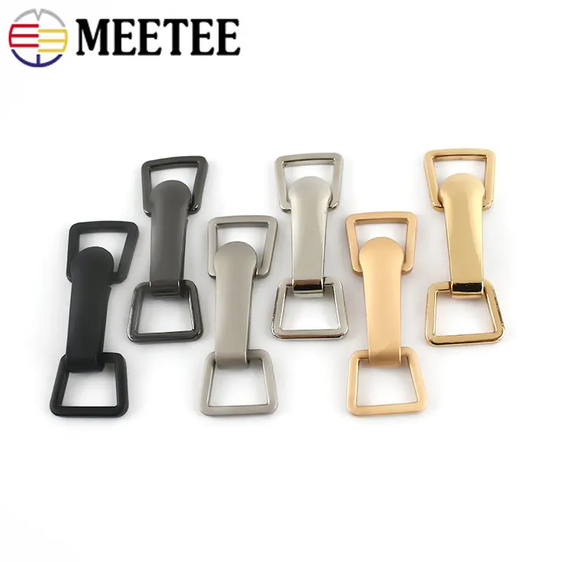 Meetee 1/2/3/4/5Pcs Metal Coat Button Down Jacket Decor Clasp Buckles ...