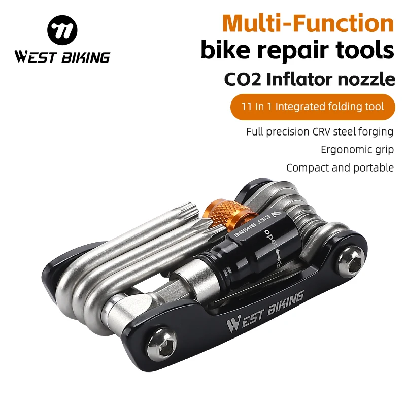 WEST-BIKING-Multifunctional-Bicycle-Repair-Tool-Portable-11-In-1 ...