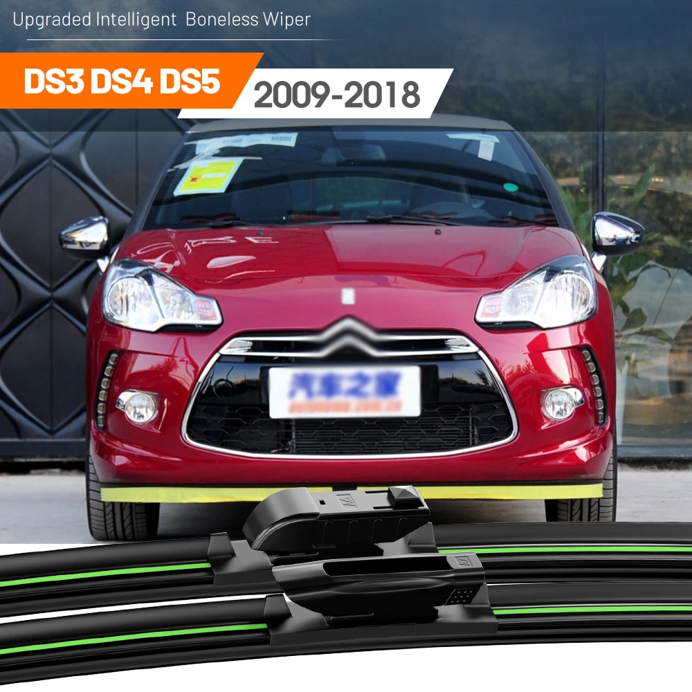 2pcs-For-Citroen-DS3-DS4-DS5-2009-2018-Front-Windshield-Wiper-Blades ...
