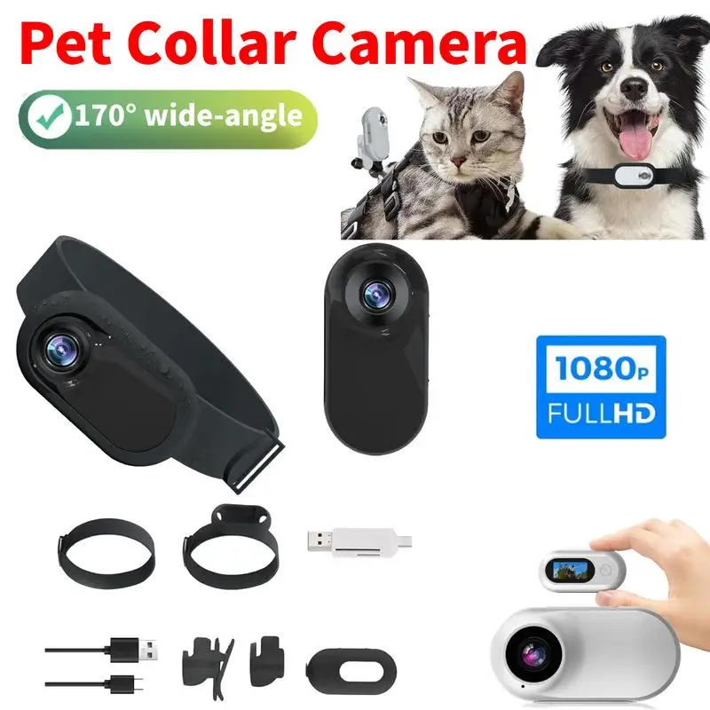 Dog-Camera-Collar-No-Wifi-Required-1080P-Wireless-Cameras-Cat-Collars ...