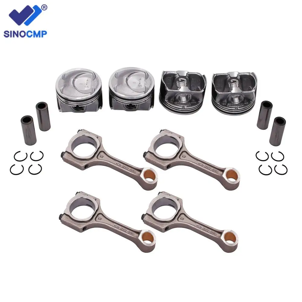 Connecting Rod & Piston Kit For 11 13 Hyundai Sonata Kia Sorento Optima ...