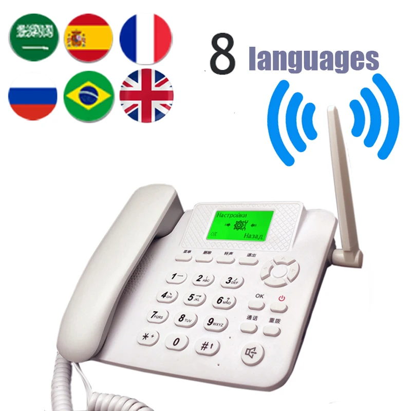 Cordless-phone-for-old-people-GSM-Support-SIM-Card-Fixed-handfree-cell ...