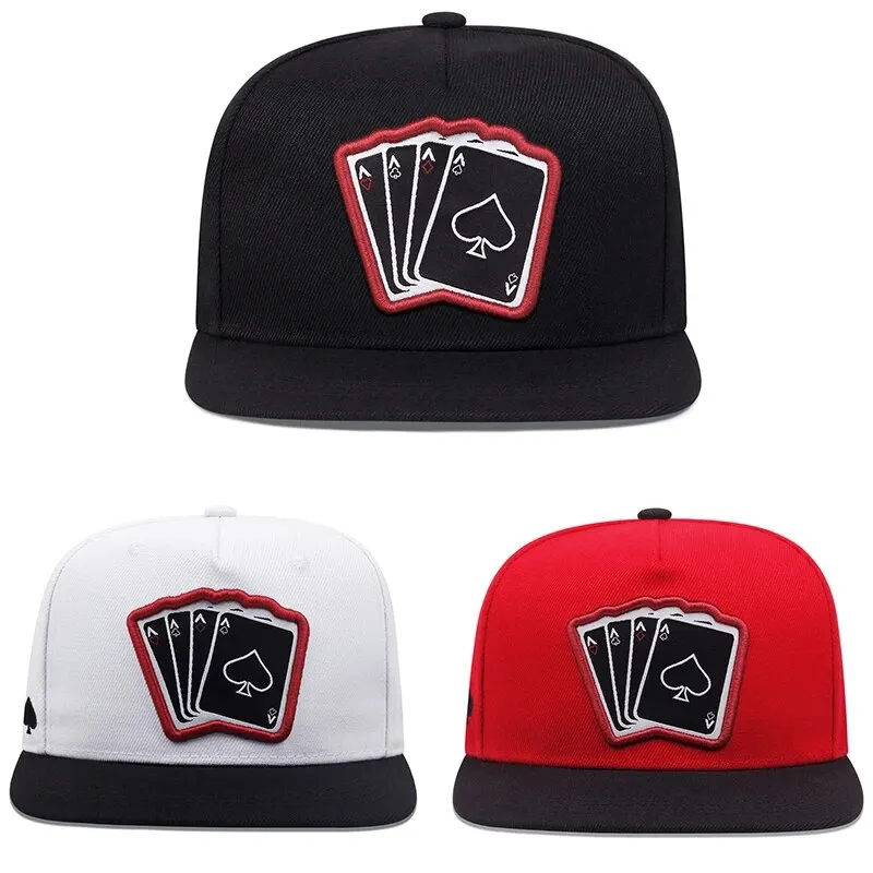 2024-New-Fashion-Hip-Hop-Cap-Men-Women-Adjustable-Playing-Card ...