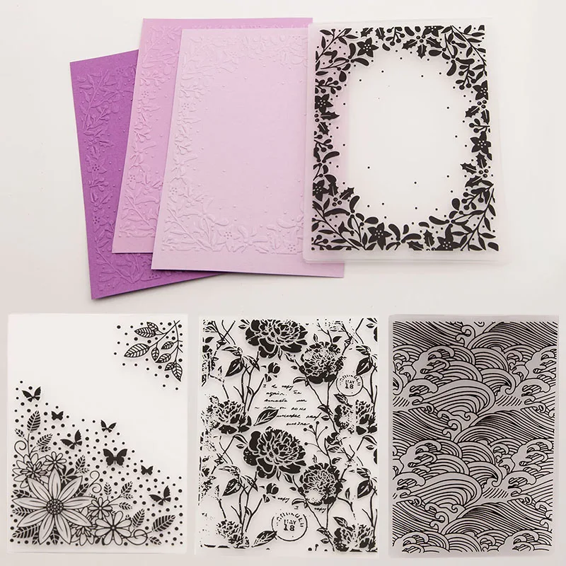 1PC-Decoration-Flower-Background-Template-Paper-Craft-Embossing-Folder ...