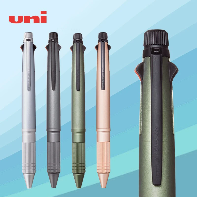 Uni-Metal-Multi-Function-5-in-1-Ballpoint-Pen-Mechanical-Pencil-frosted ...