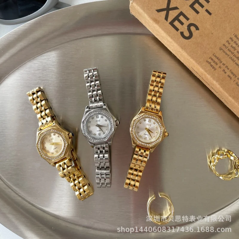 Ieke-Fashion-Trend-Advanced-Retro-Metal-Steel-Belt-Gold-Temperament ...