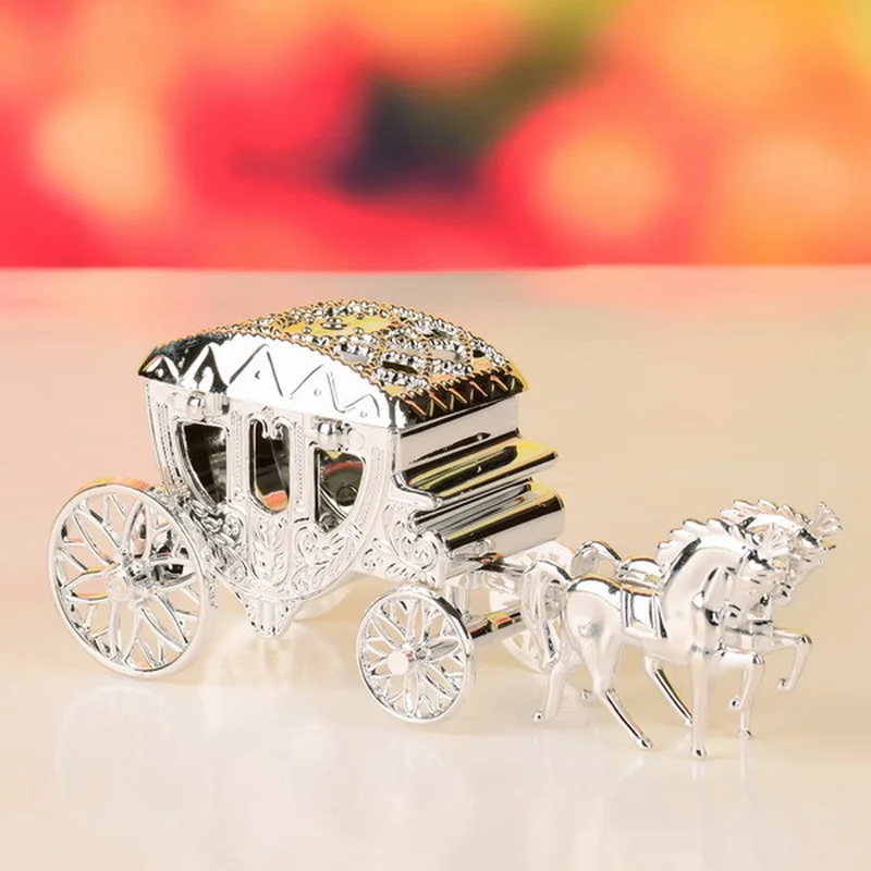 10PCS wedding gift box Cinderella carriage Royal carriage box candy box ...