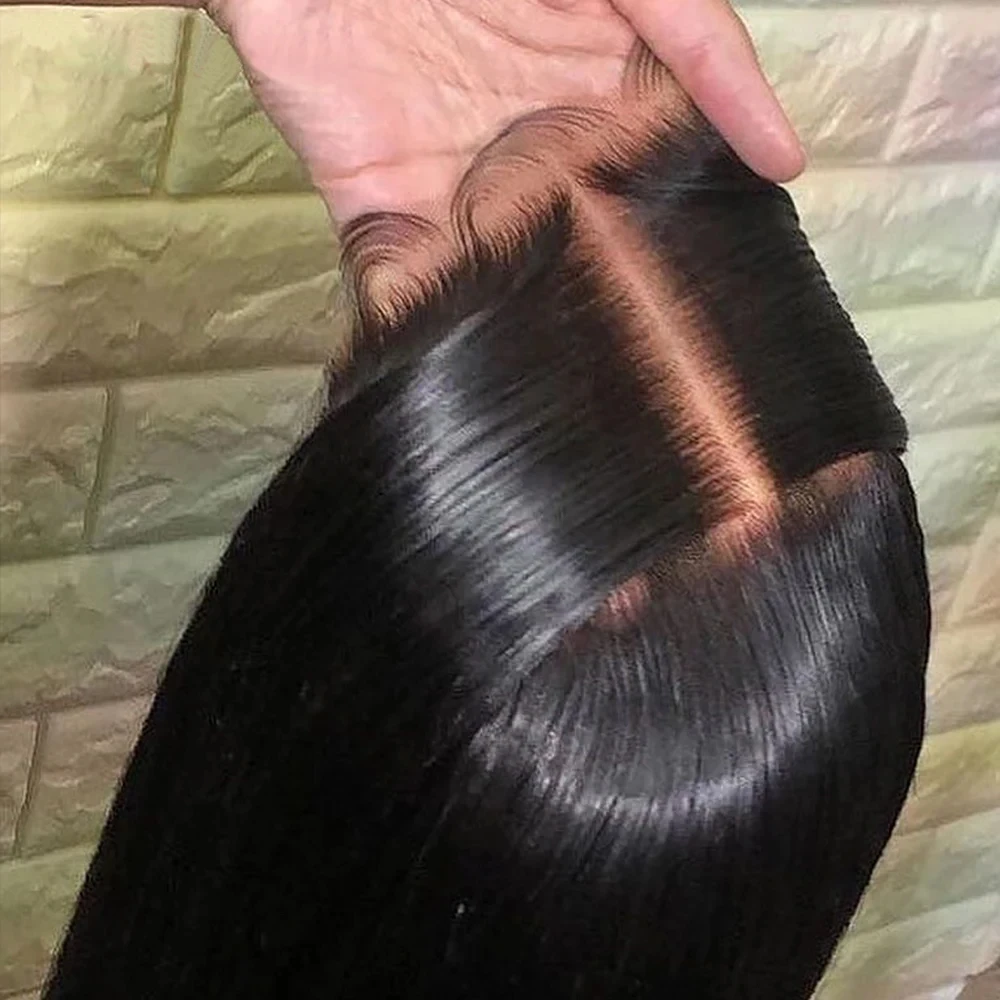Glueless-Straight-Wig-Human-Hair-Ready-To-Wear-Pre-Cut-Plucked-4x4-5x5 ...