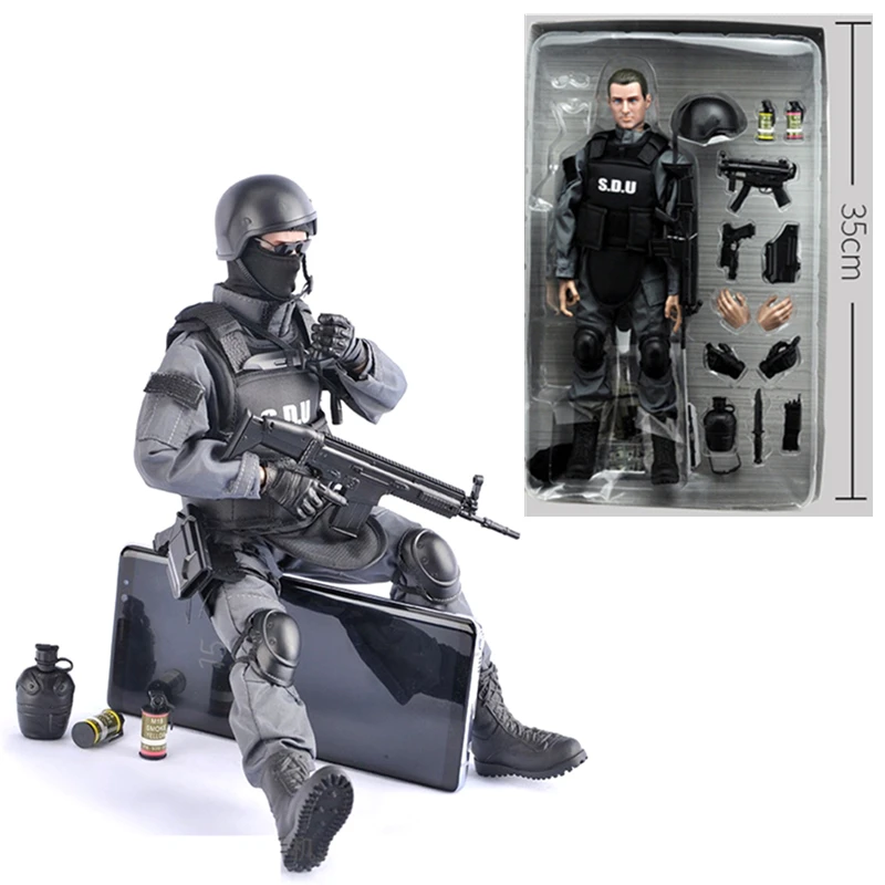 1-6-BJD-Figure-Set-SWAT-Team-Army-Man-Special-Forces-Soldiers-Military ...