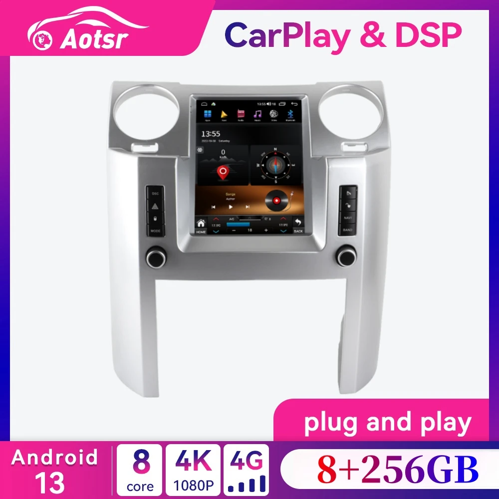 12-256GB-For-Land-Rover-Discovery-3-LR3-2004-2009-Android-13-0-Car ...