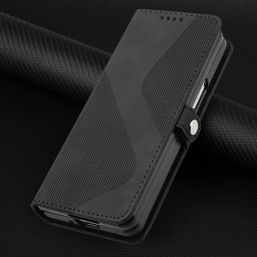 Luxury Leather Texture Wallet Flip Case - Samsung Z Fold 6 (Gray)