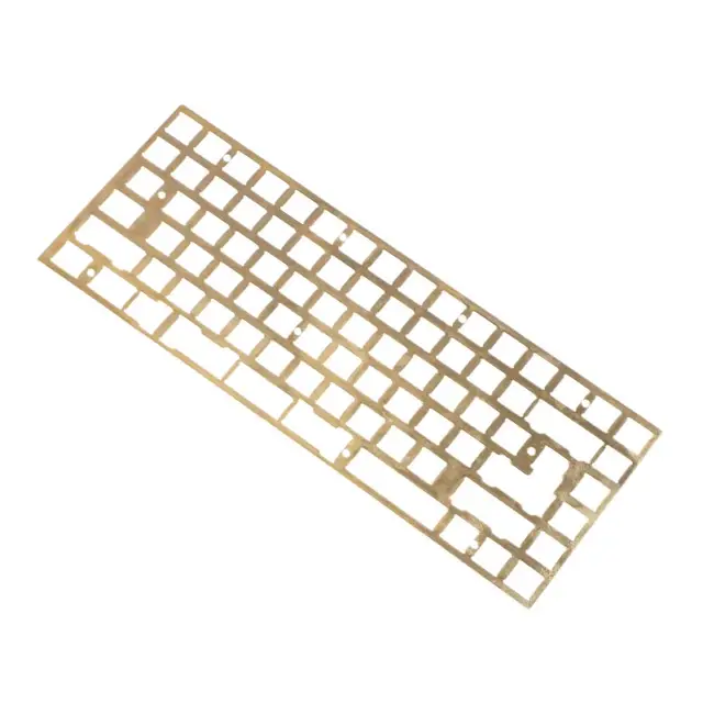 YMDK YMD75 KBD75 V1 V2 Brush Finish Sand Blast Brass Plate For KBD75 V1 ...