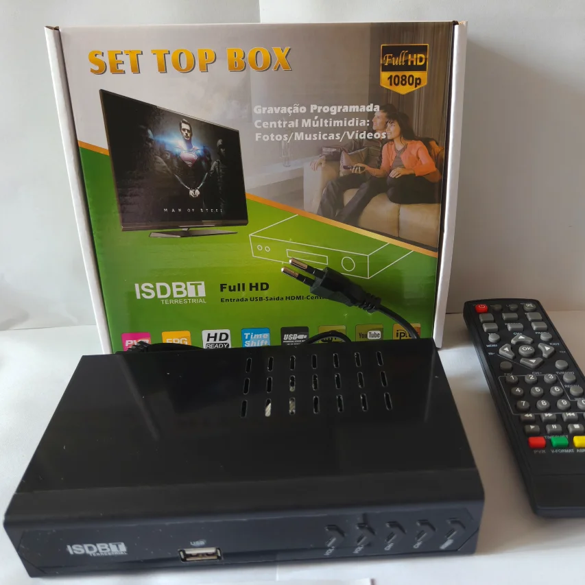 ISDBT Receiver Set Top Box Conversor Digital TV HD FTA ISDB-T Decoder ...