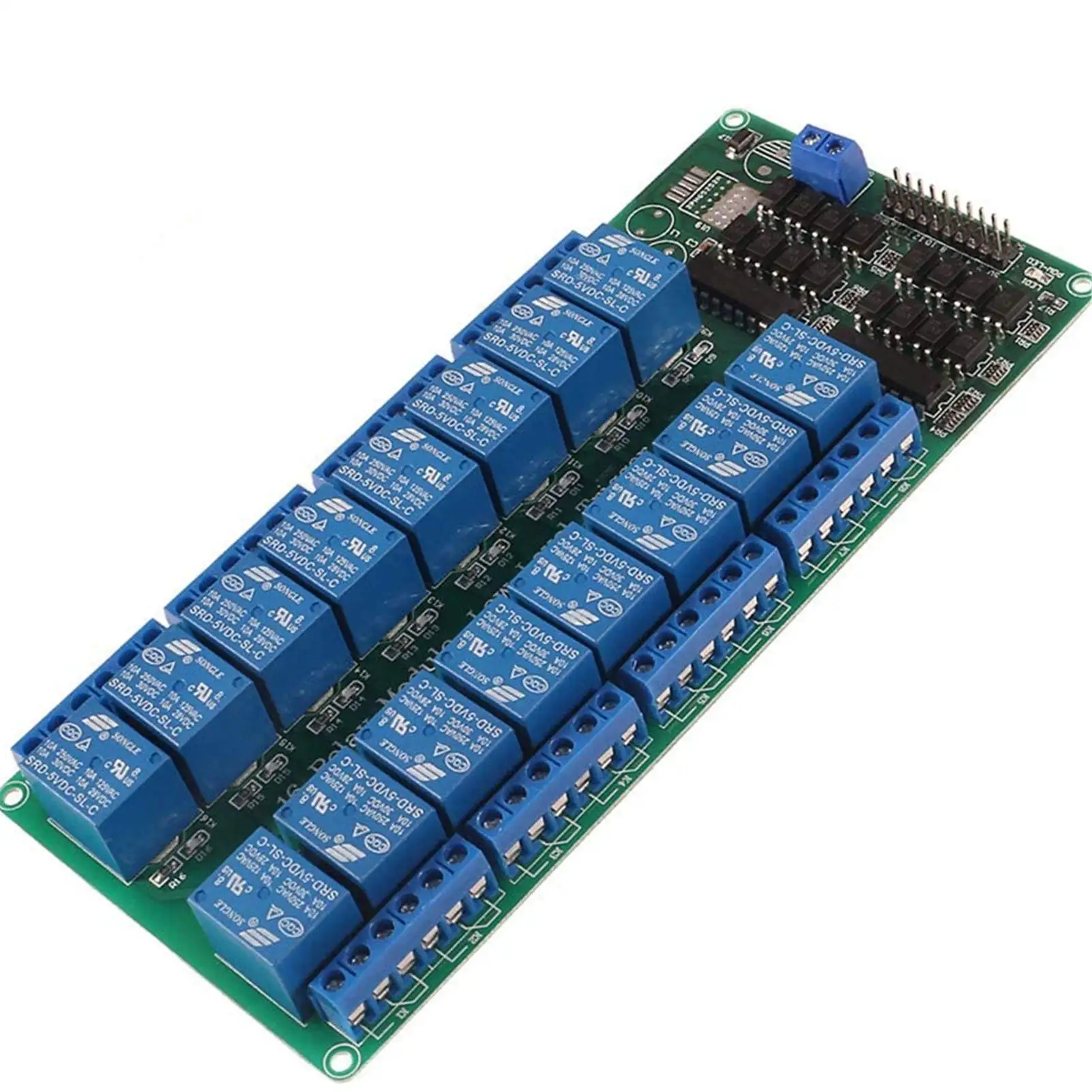 5V-16-Channel-Relay-Interface-Board-Module-Optocoupler-LED-LM2576-Power ...