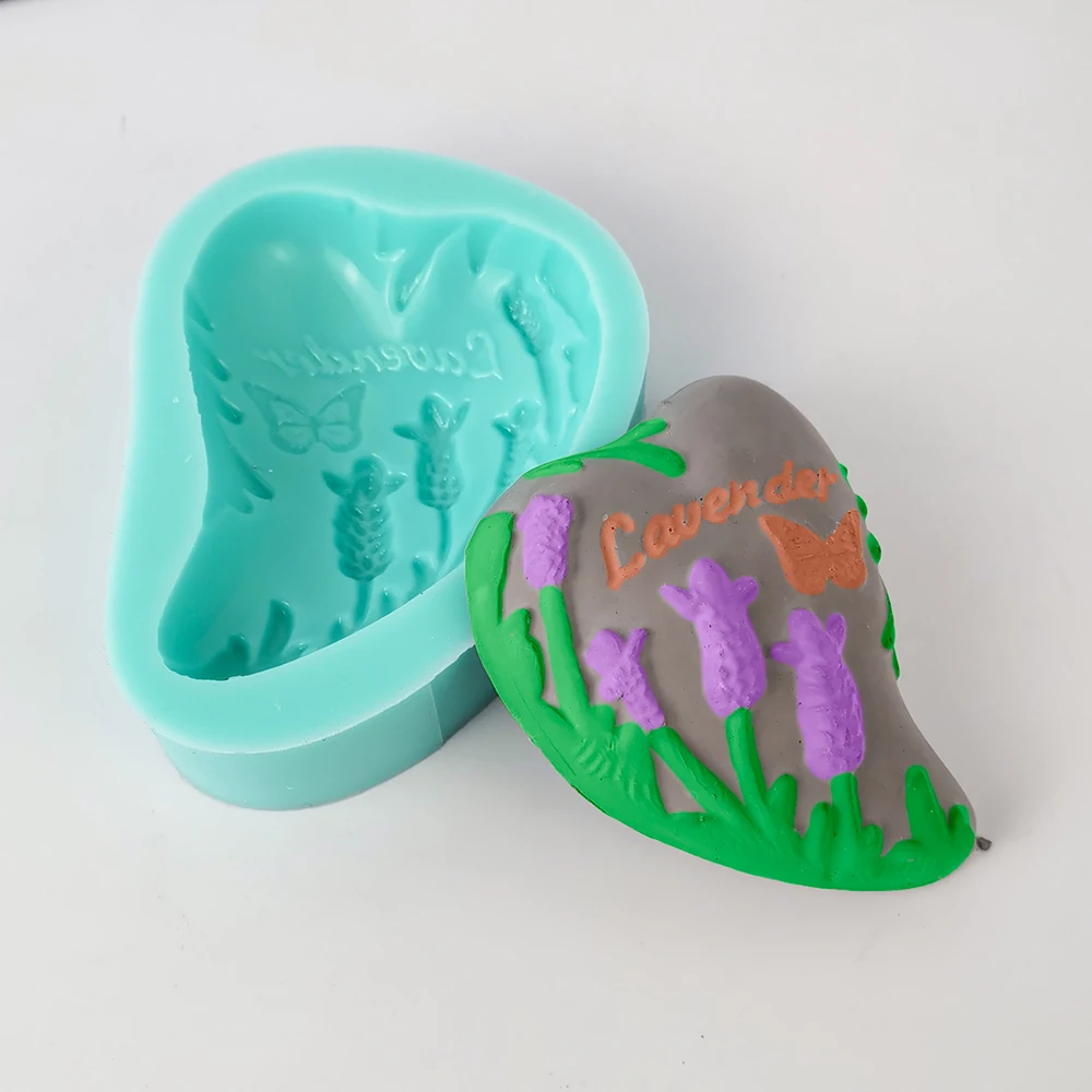 PRZY-Mould-Mold-Silicones-Love-Heart-Lavender-Soap-Fondant-Flower-Mold ...