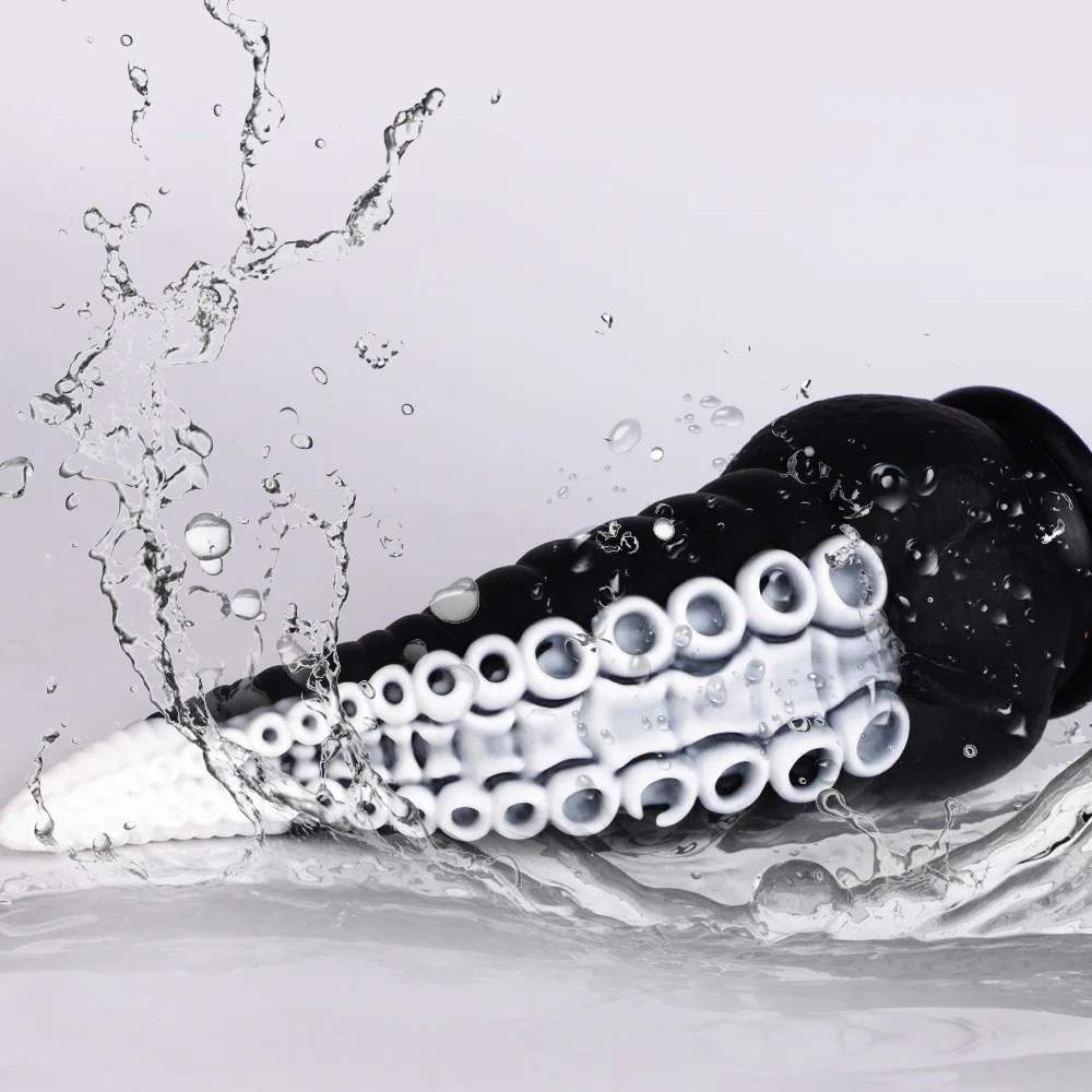 Rouge - Godemiché pieuvre à ventouse pour femme et homme, jouet sexuel ...