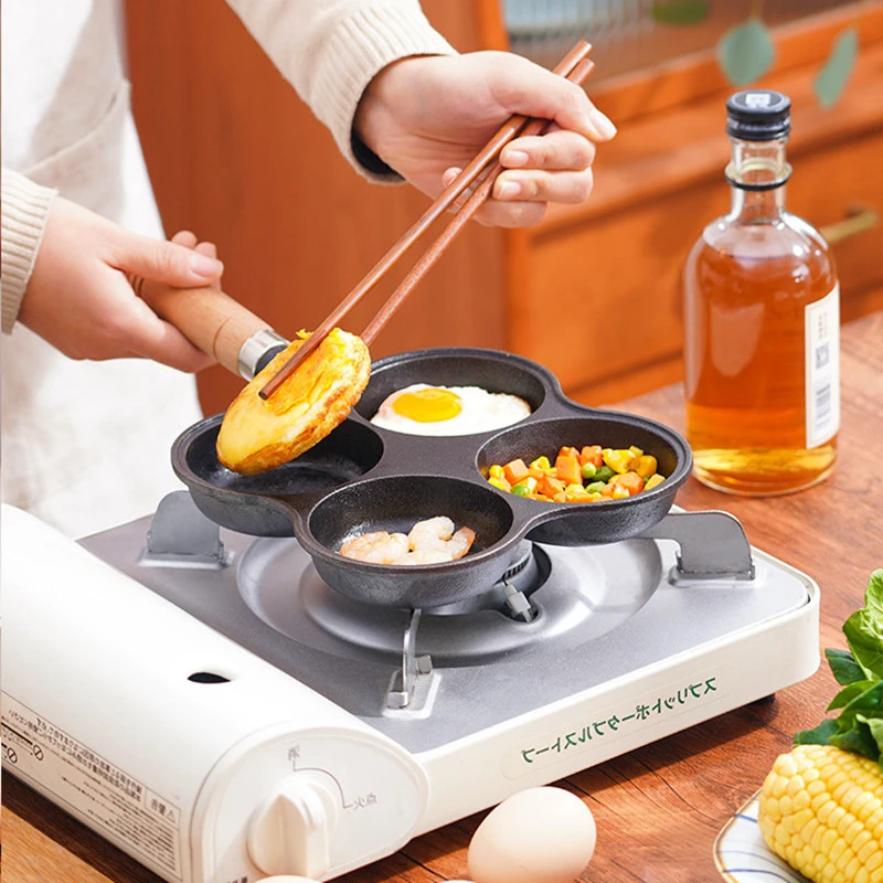 Japanese-19cm-non-stick-omelet-pan-4-hole-frying-pan-pancake-maker-with ...