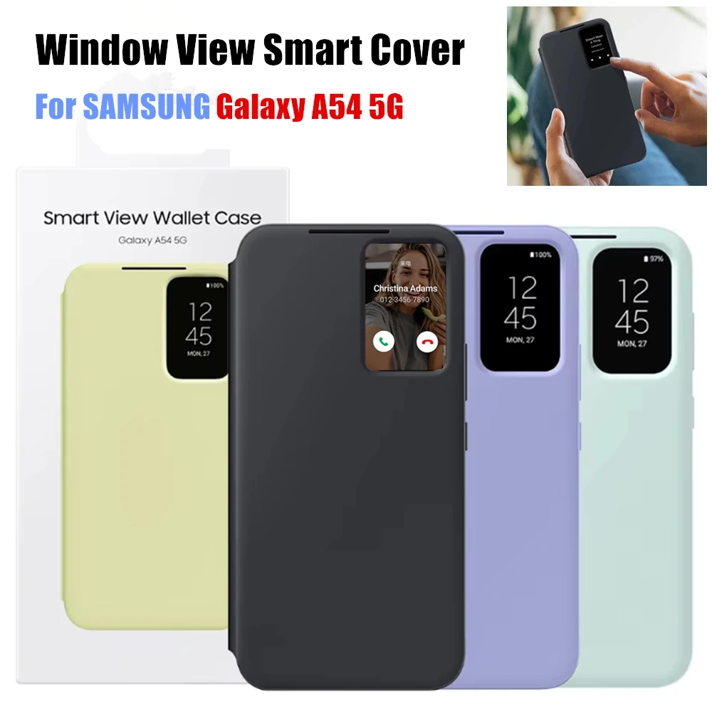 S-View Card Slot Wallet Flip Case For Samsung Galaxy A54 5G EF-ZA546 ...