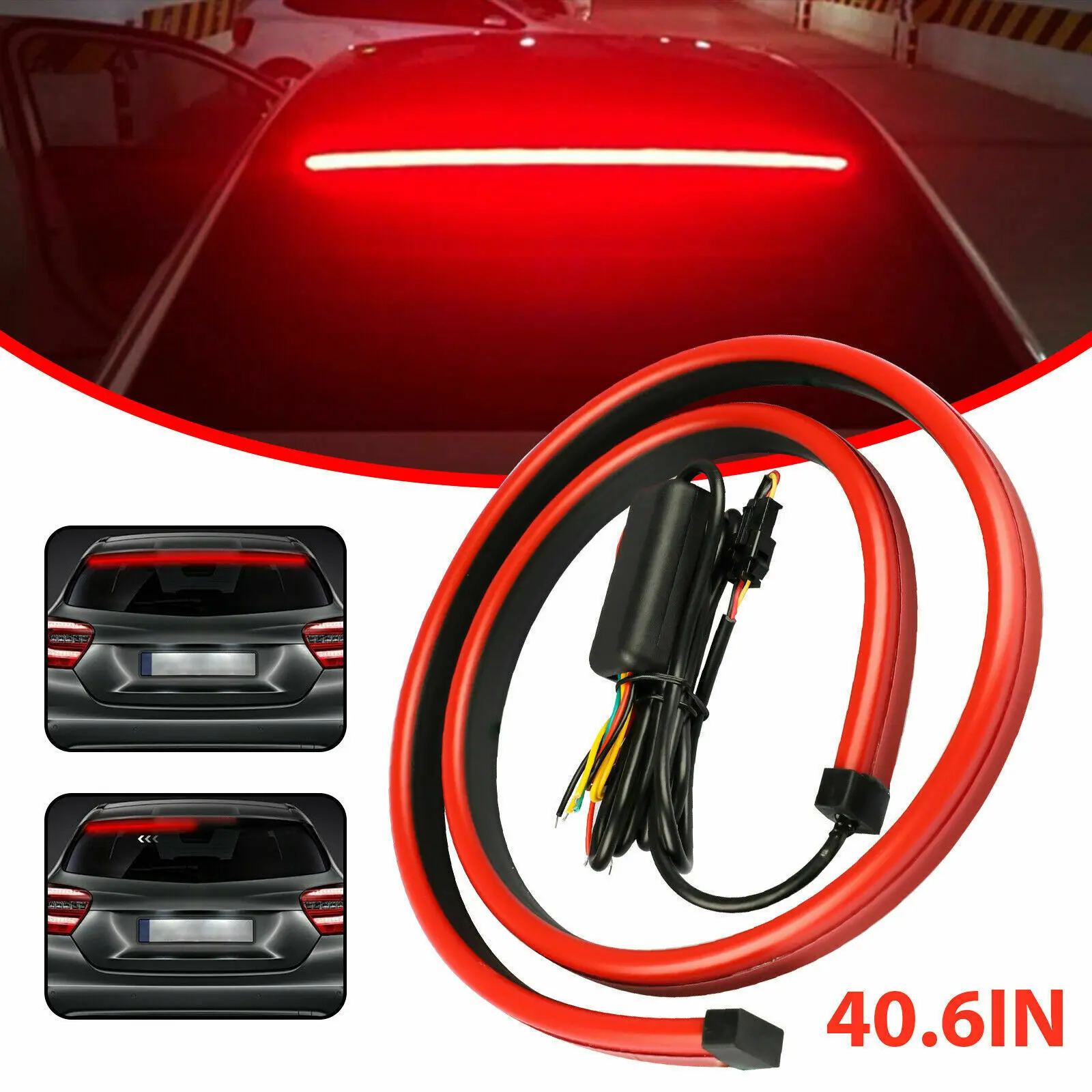 90-100cm-Car-Styling-High-Rear-Additional-Stop-Lights-With-Turn-Signal ...