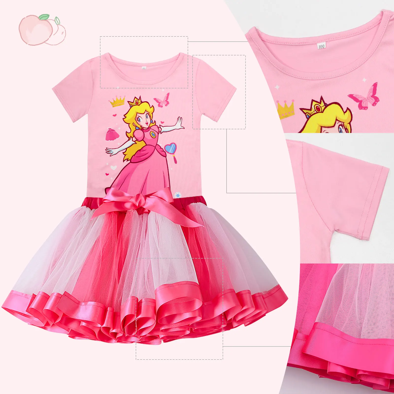 Princess Peach Tutu Costume