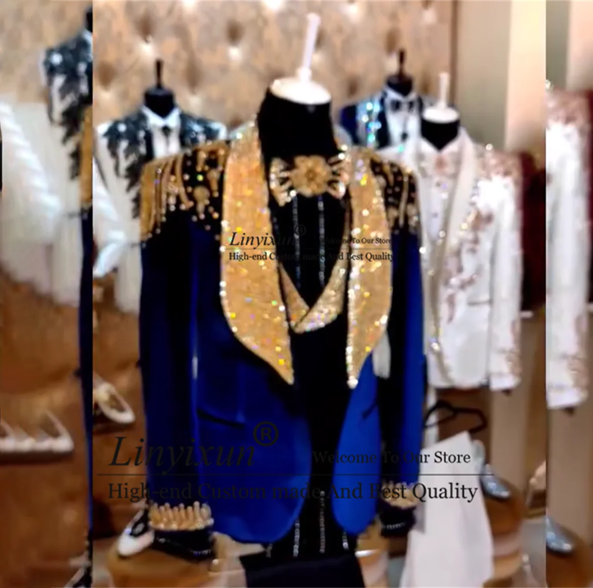 Luxury-Shiny-Diamond-Beaded-Tuxedos-Men-Suits-3Pieces-Velvet-Wedding ...