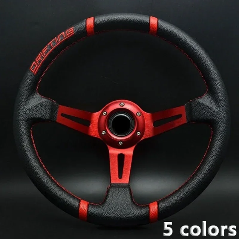 Volant-de-voiture-en-cuir-PVC-volant-de-course-volant-de-sport ...
