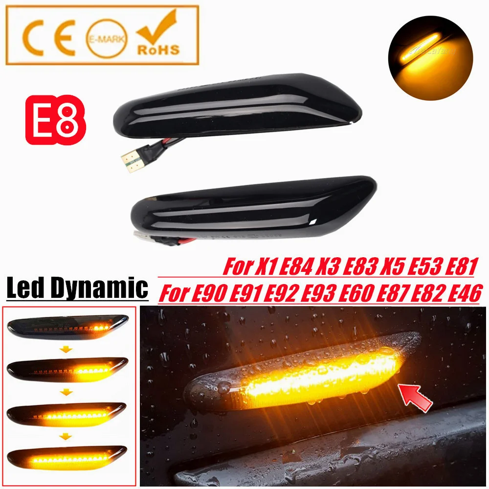 Sequential-LED-Flashing-Dynamic-Turn-Signal-Side-Marker-Light-For-BMW ...