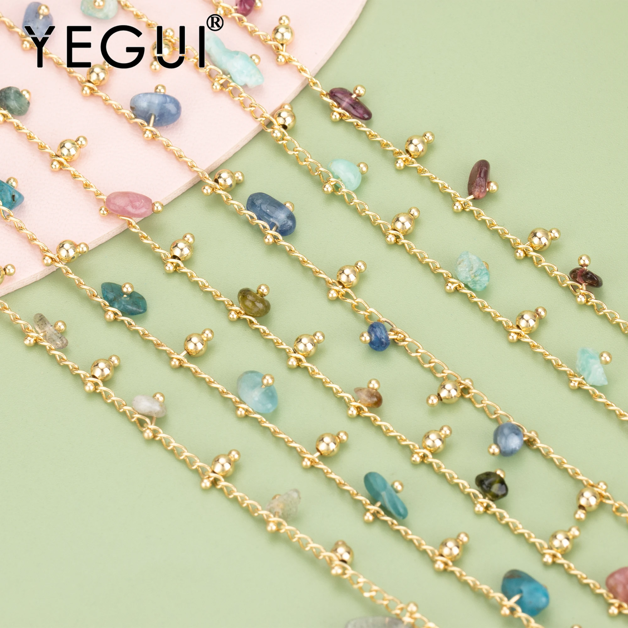 YEGUI-C306-diy-chain-nickel-free-18k-gold-rhodium-plated-copper-natural ...