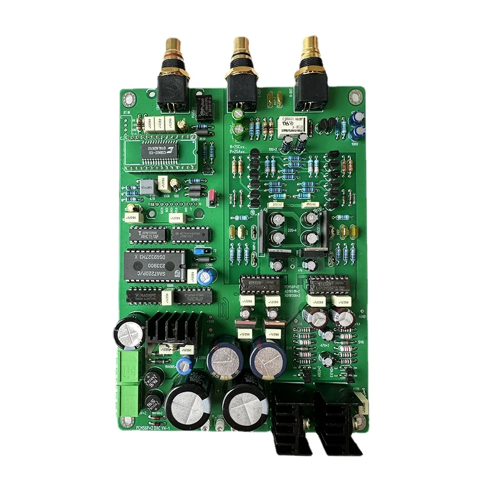 PCM56P * 2 DAC บอร์ดถอดรหัสอินพุตแบบโคแอกเซียลรับ CS8412CS SAA7220รับ ...