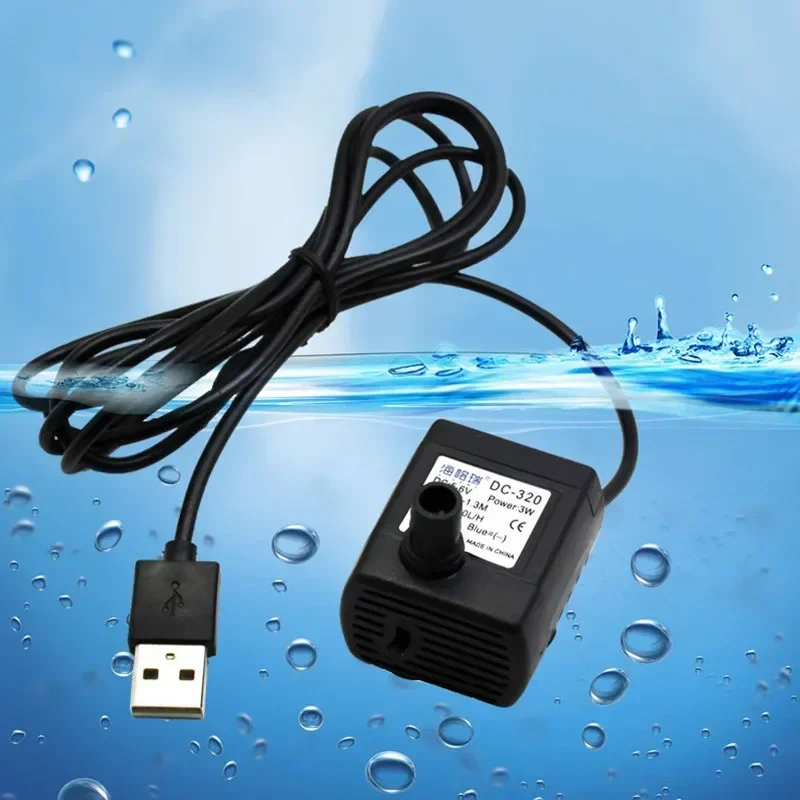 DC-5V-USB-Water-Pump-Micro-3W-500L-H-Mini-Submersible-Pumps-Pet-Water ...