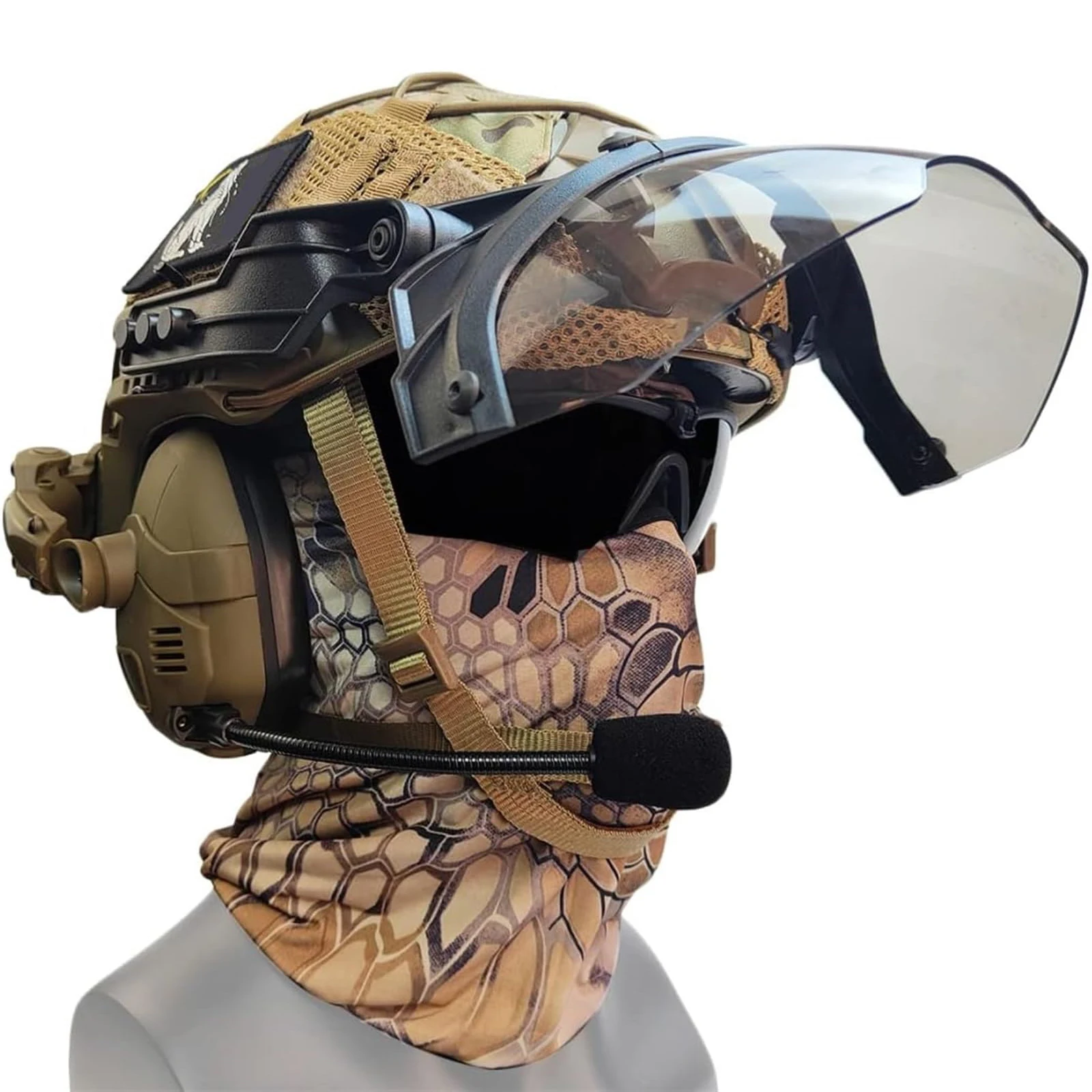 Tactical-Fast-Helmet-Set-with-Airsoft-Bluetooth-Headset-Balaclava ...