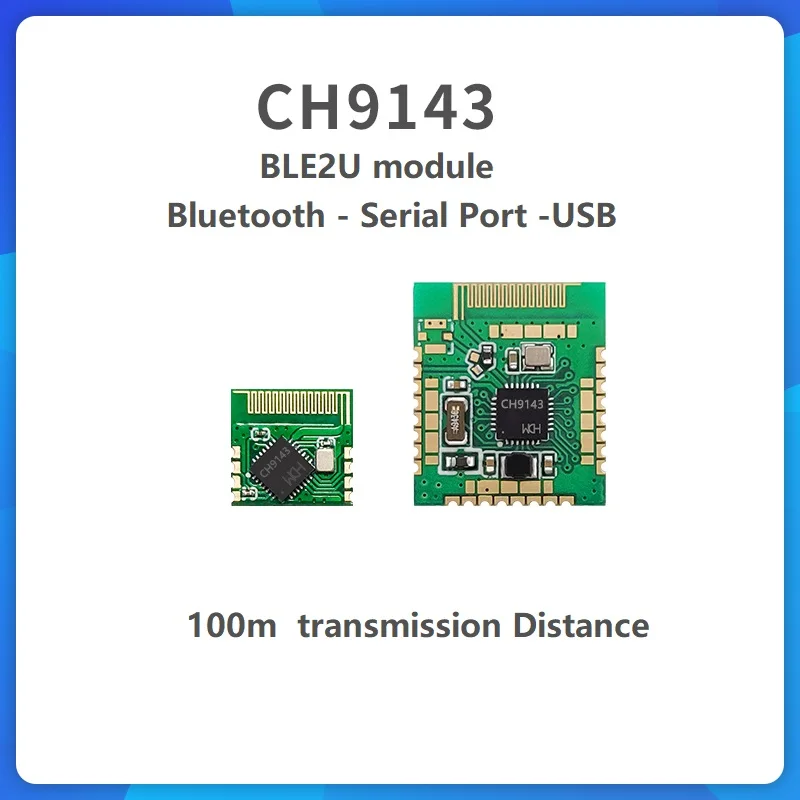 CH9143 Bluetooth Serial Port USB BLE2U module Transmission distance ...
