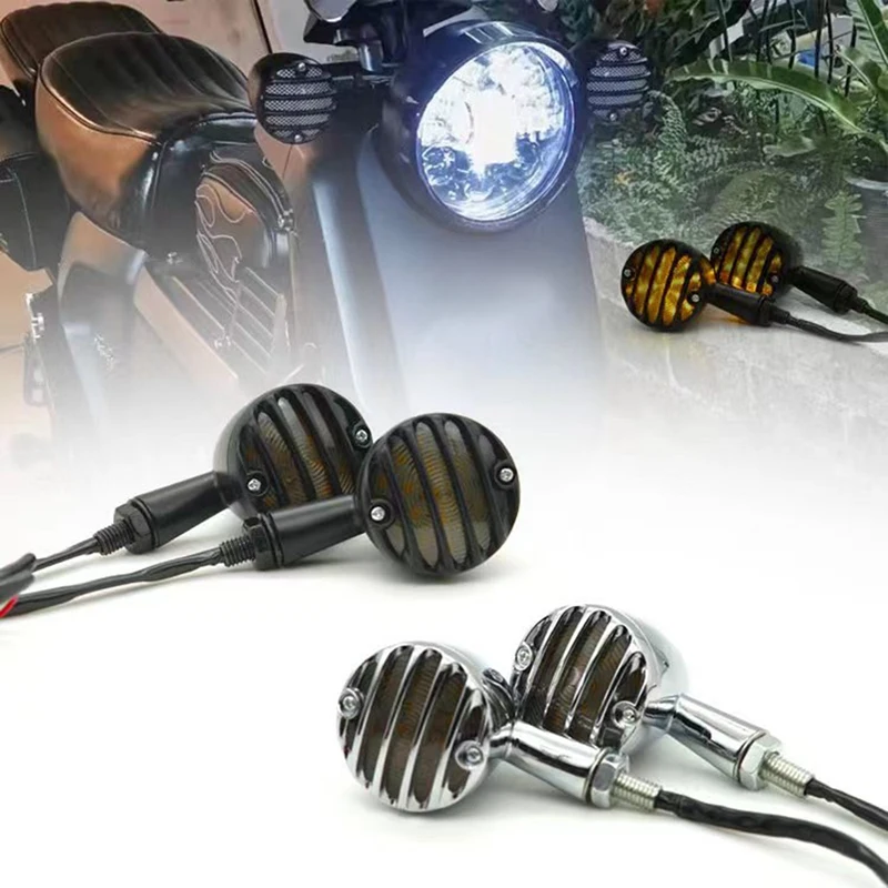 Motorcycle-Retro-Retrofit-LED-Fence-Turn-Signal-Light-Aluminum-Alloy ...