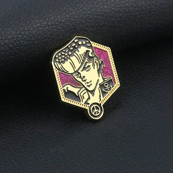 JoJos Bizarre Adventure Enamel Pins Custom Higashikata Josuke Metal ...