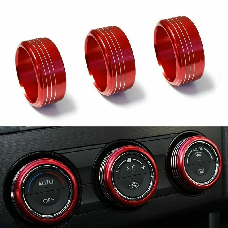 3pcs-Red-Anodized-Aluminum-AC-Climate-Control-Knob-Ring-Covers-For-2013 ...