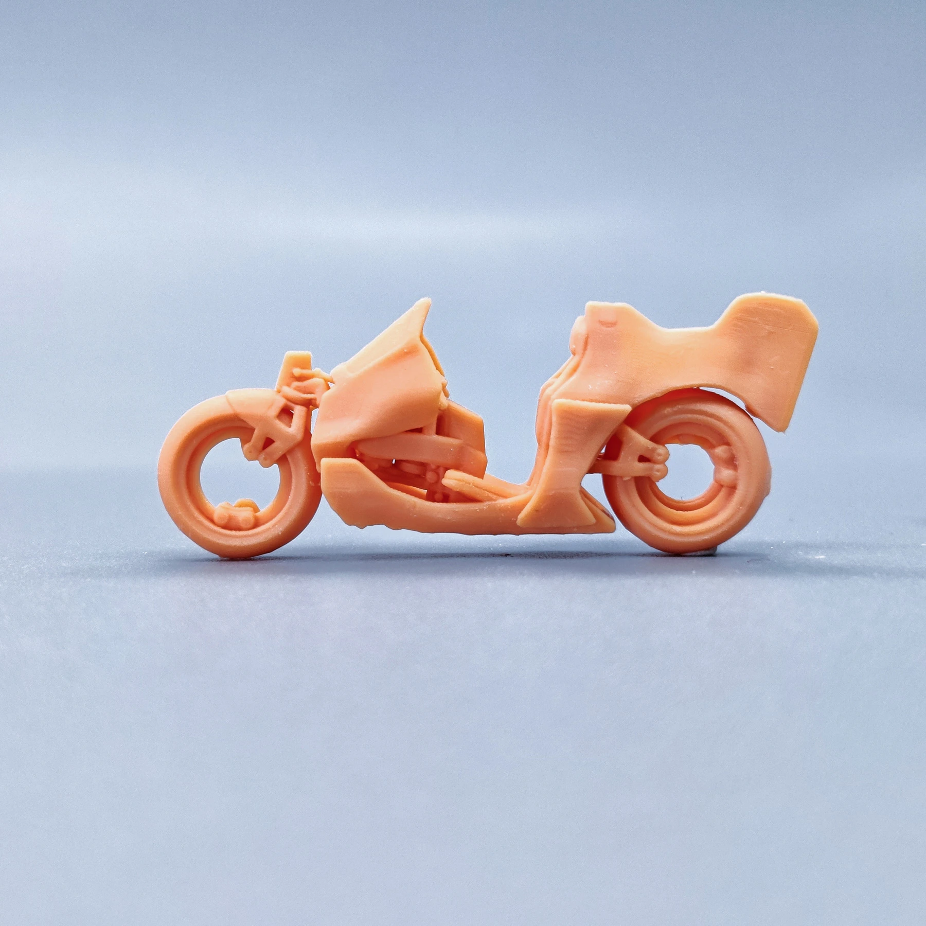 1/64 1/43 Figurines Scale Model Resin Punk Motorcycle Length 43mm ...