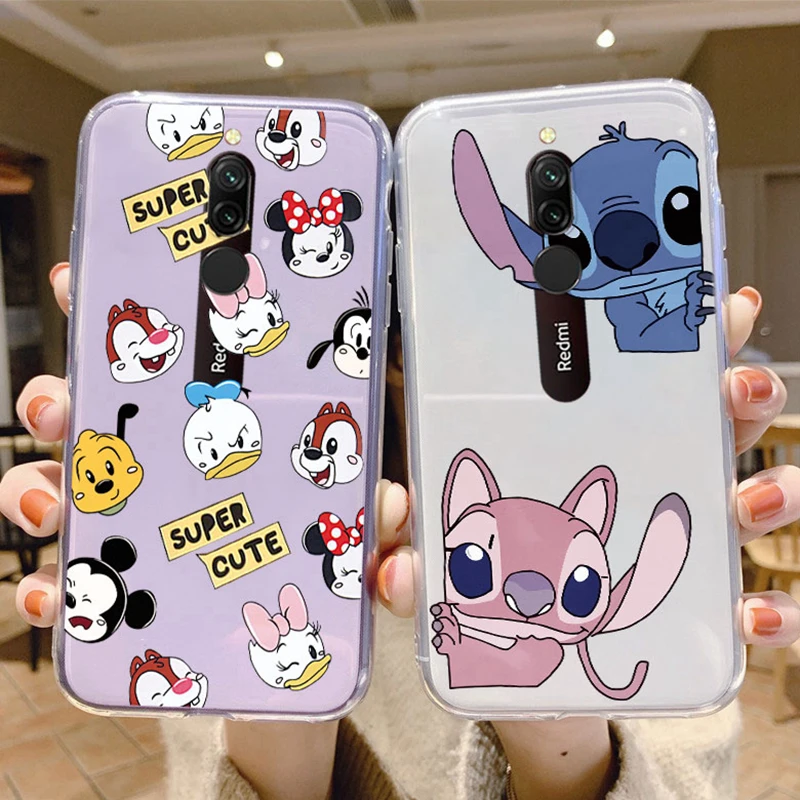 for Xiaomi Redmi 8 8A Phone Case Cute Cartoon Mickey Minnie Mouse Daisy ...