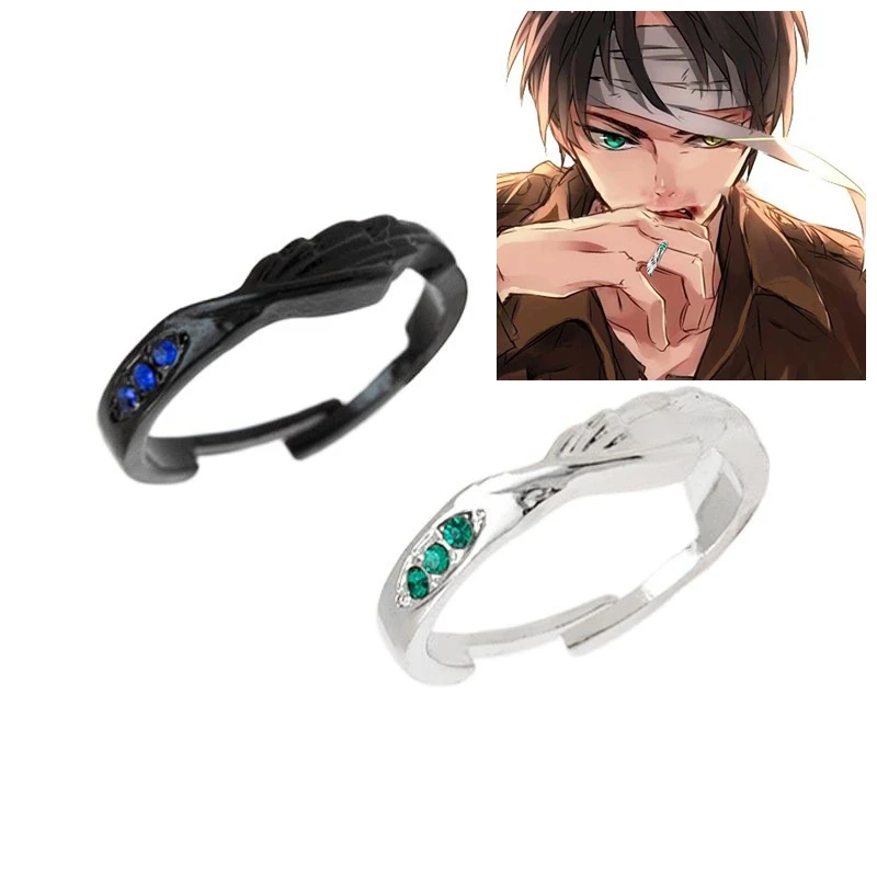 Anime Attack On Titan Ring Shineki no Kyojin Eren Jaeger Levi ...