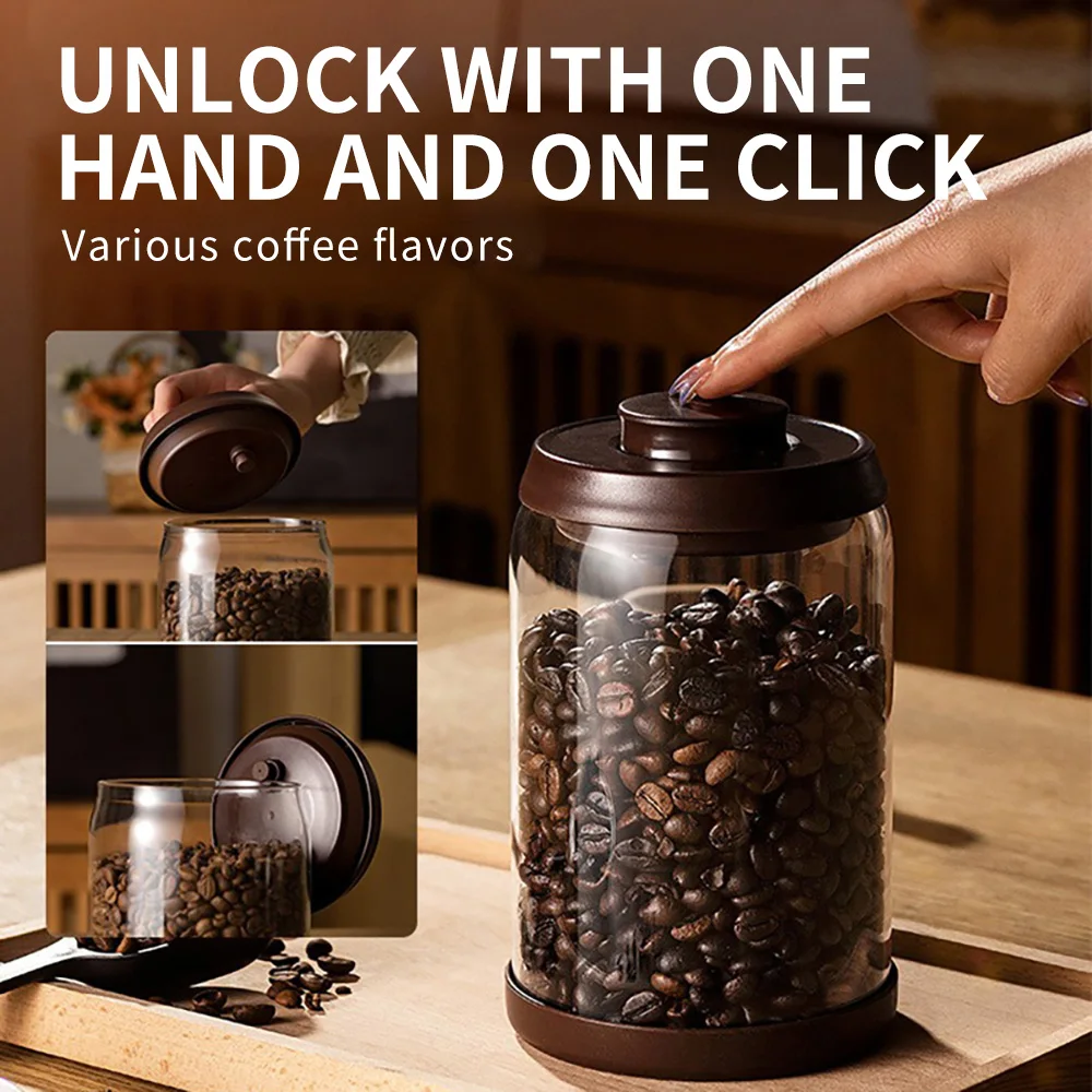 Coffee-Bean-Vacuum-Sealed-Can-Coffee-Bean-Glass-Sealed-Can-Kitchen-Food ...