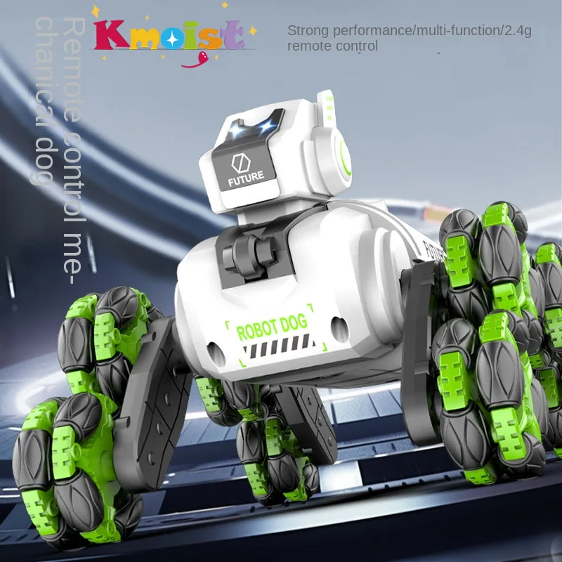 2.4G RC Car Robot Dog Remote Control 360 Degree Drift Stunt Intelligent ...
