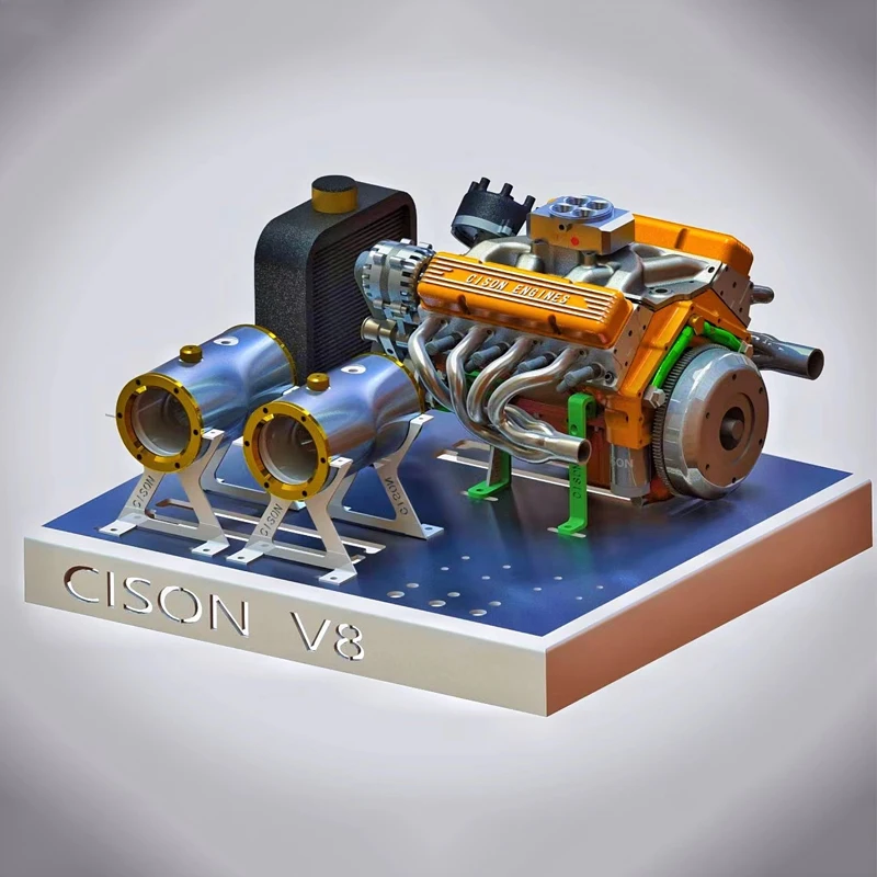 V8-Model-Gasoline-Engine-Sustainable-Starting-and-Accessories-Cison ...